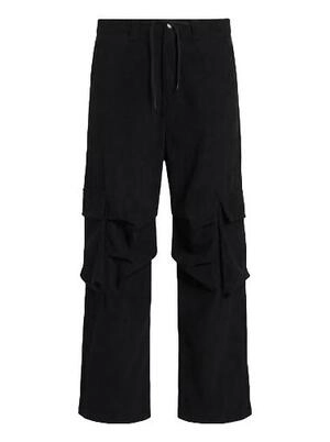 DISCLAIMER DISCLAIMER Polyester Cargo Pants With Belt Loops Black