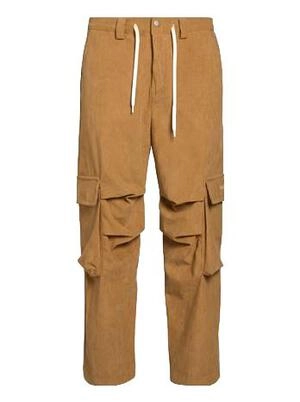 DISCLAIMER Cargo Corduroy High-waisted Pants - Camel