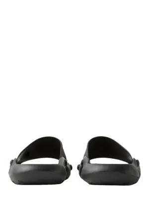 Versace Nettuno Rubber Slides - Black