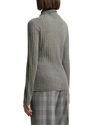Peserico Ribbed Roll-neck Sweater - Grey