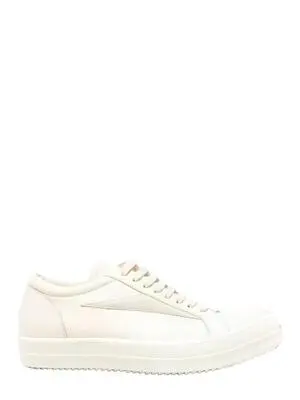 Rick Owens Leather Lace-up Sneakers - Neutrals