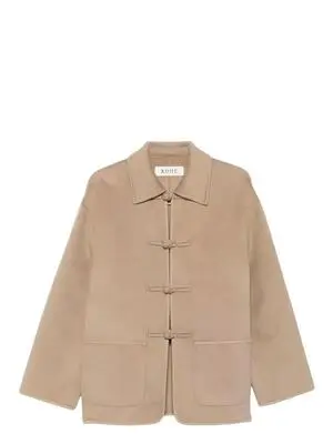 RÓHE Toggle-fastening Patch-pocket Jacket - Brown