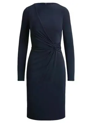 Ralph Lauren Jersey Boat-neck Midi Dress - Blue