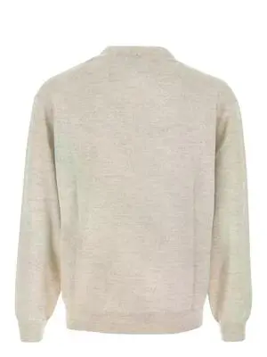 Kenzo Embroidered Logo Wool Cardigan - Grey