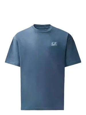 C.P. COMPANY Logo-print T-shirt - Blue