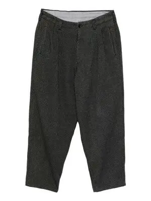 Yohji Yamamoto Tuck Twill Trousers - Grey