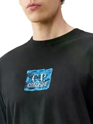 C.P. COMPANY 30/1 Jersey Short Sleeve Graphics T-shirt - Black