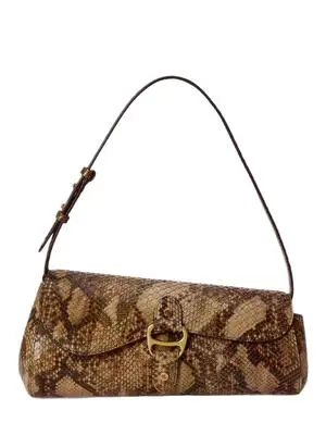 Ralph Lauren Medium Embossed Tasha East-west Bag - Neutrals