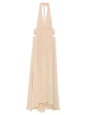 Arcina Ori Florence Halterneck Maxi Dress - Neutrals