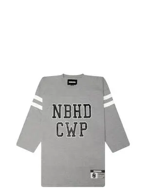 NEIGHBORHOOD Logo-print Striped Sleeve T-shirt - Grey