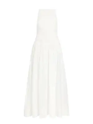Aje Shirred Spaghetti-strap Maxi Dress - Neutrals