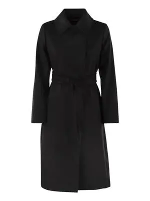 MAX MARA Max Mara Studio Double-Breasted Belted Coat