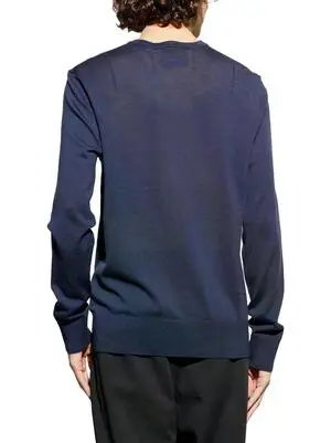 ALLSAINTS Mode Logo-embroidery Crew-neck T-shirt - Blue