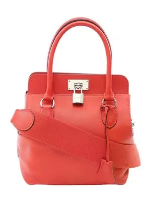 Hermès Toolbox Two-way Handbag - Red