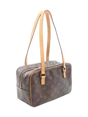 LOUIS VUITTON 2004 Cite Mm Monogram Canvas Tote Bag - Brown