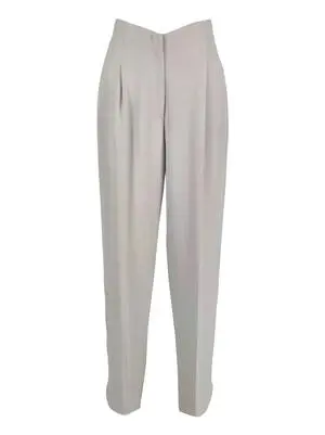 Giorgio Armani Pleated Waist Trousers - Grey