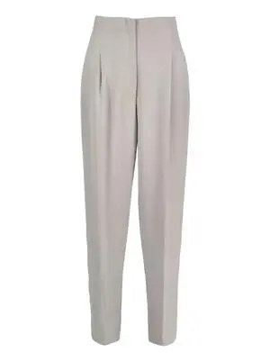 Giorgio Armani Pleated Waist Trousers - Grey