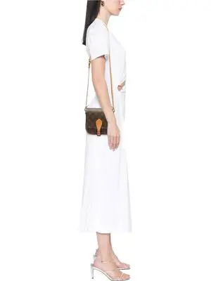 LOUIS VUITTON 1992 Monogram Cartouchiere Pm Crossbody Bag - Brown