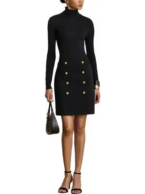 Ralph Lauren Double-breasted Wrap Mini Skirt - Black
