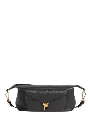 COCCINELLE Beat Generation Grained Leather Crossbody Bag - Black