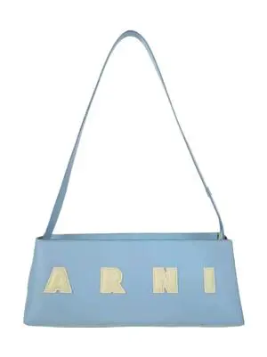 Marni Museo Logo-detail Shoulder Bag - Blue