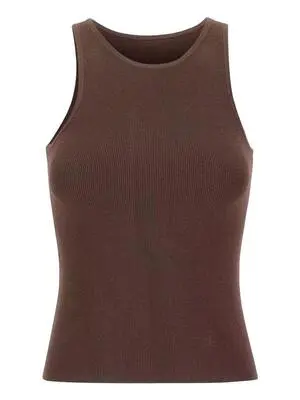 THE GARMENT Ribbed Knit Tank Top - Brown