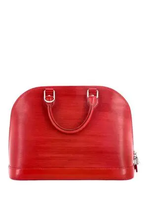 LOUIS VUITTON Alma Handbag Epi Leather Pm Satchel - Red