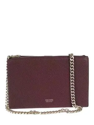 TOM FORD Leather Shoulder Bag - Red