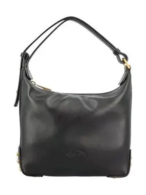 TOD'S Mini Stud-embellished Leather Tote Bag - Black