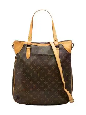 LOUIS VUITTON Monogram Canvas Odeon Gm Satchel - Brown