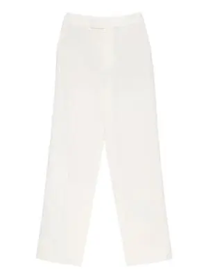 RÓHE Tailored Trousers With Seam Detail - Neutrals
