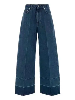 Givenchy Raw-cut Wide-leg Jeans - Blue