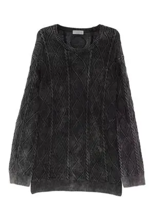 Yohji Yamamoto Alan Cable Knit Sweater - Grey