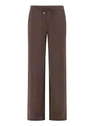 Herno Straight Leg Trousers - Brown