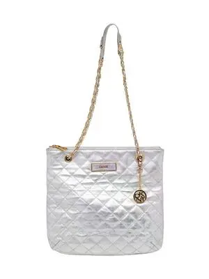 Dkny Quilted Shoulder Bag - Silver
