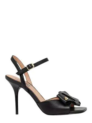 Moschino Bow Detail Buckle-fastening Sandals - Black