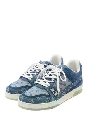 LOUIS VUITTON 2020 Monogram Denim Low-top Sneakers - Blue
