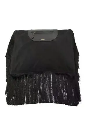 Burberry Olympia Fringe Clutch Bag - Black