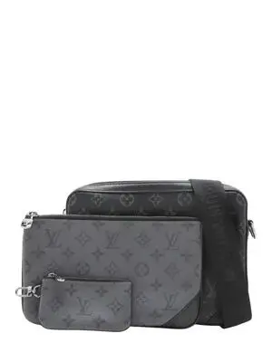 LOUIS VUITTON Monogram Eclipse Trio Messenger Bag - Black