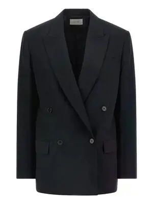 THE ROW Paden Double-breasted Virgin Wool Suit Jacket - Blue