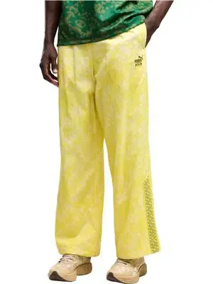 PUMA Logo-patch Track Pants - Yellow