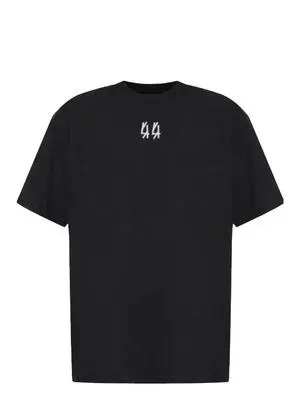 44 LABEL GROUP Logo Printed Crewneck T-shirt - Black