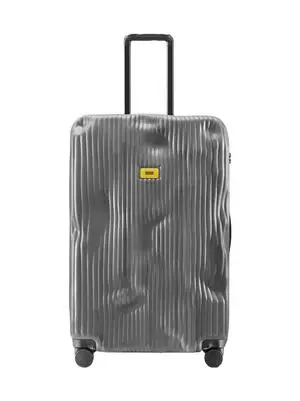 CRASH BAGGAGE Large Stripe Suitcase - Grey