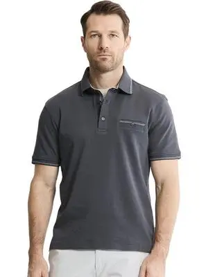 JACHS Cotton Interlock Polo - Charcoal