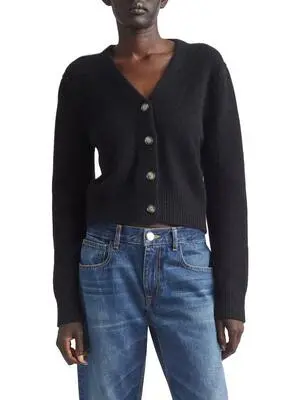 Brandon Maxwell The Sloane Cashmere & Silk Cardigan - Black