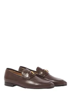 Valentino Garavani Vlogo Leather Loafers - Brown