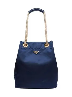 Prada Mariner Re-nylon Large Bucket Bag Blue