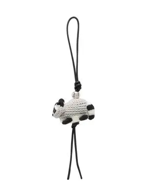 Loewe Racoon Bag Charm - Grey
