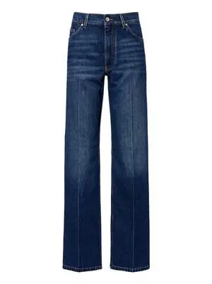 Stella McCartney Faded Straight Leg Jeans - Blue