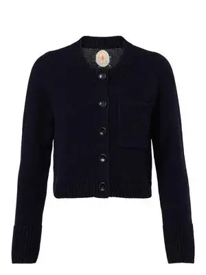 Jardin Des Orangers Wool And Cashmere Cardigan - Blue